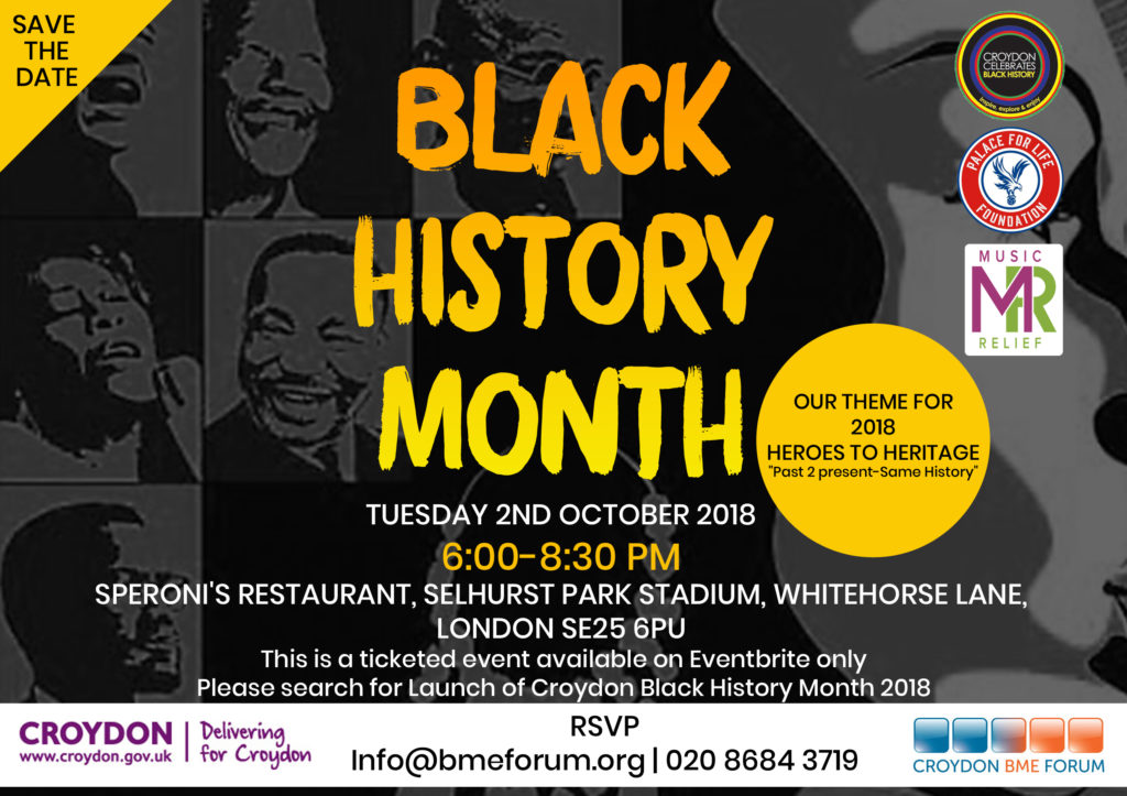 Black History Month 2018 to launch at Selhurst Park | Palace for Life ...