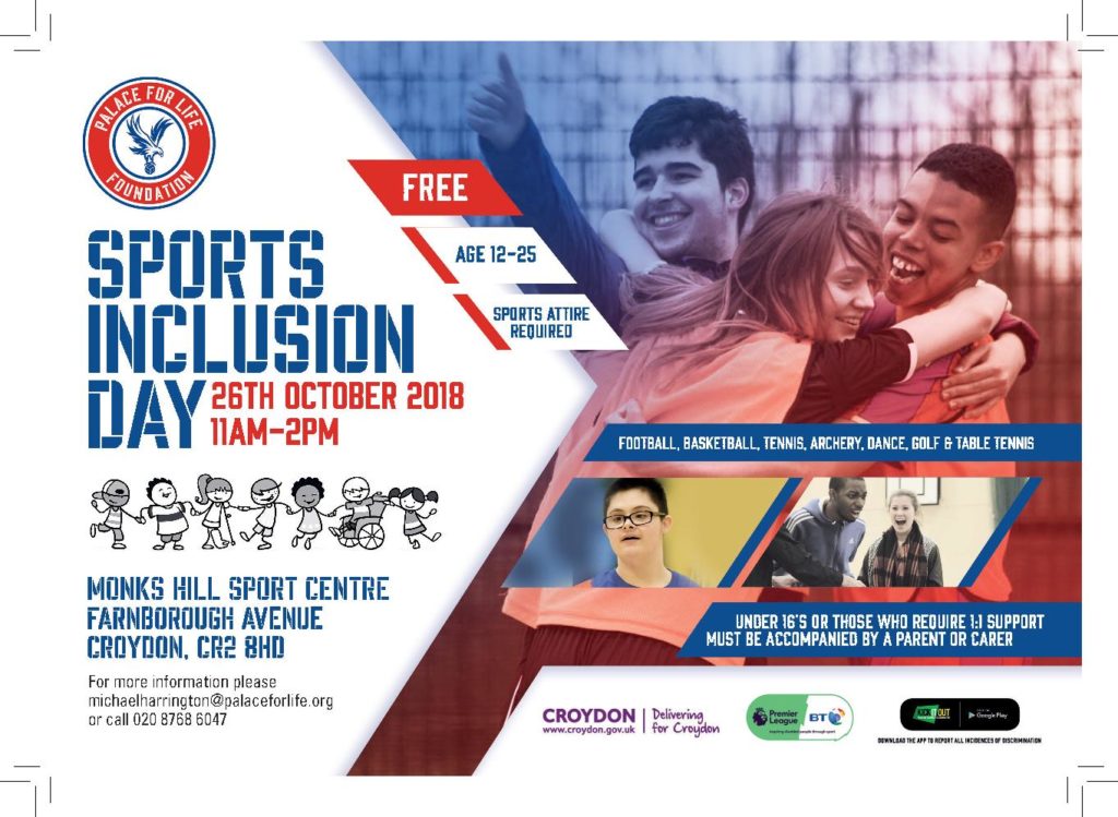 Sports Inclusion Day – Save the date | Palace for Life Foundation