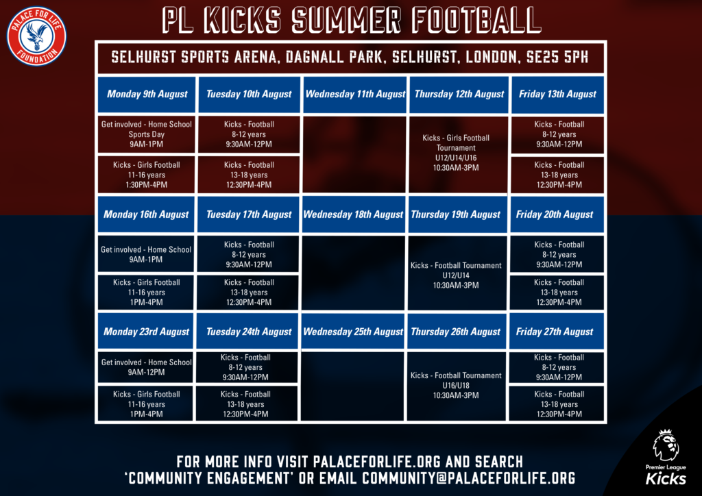 Premier League Kicks | Palace For Life Foundation