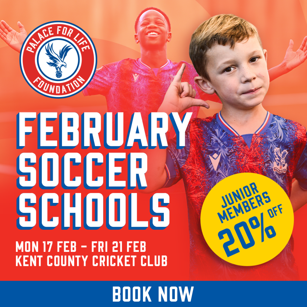 February half-term Soccer Schools are open – Book Now | Palace for Life ...