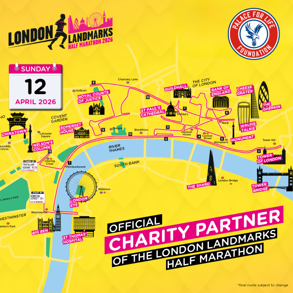 Palace for Life announced as official Charity Partner of 2026 London ...