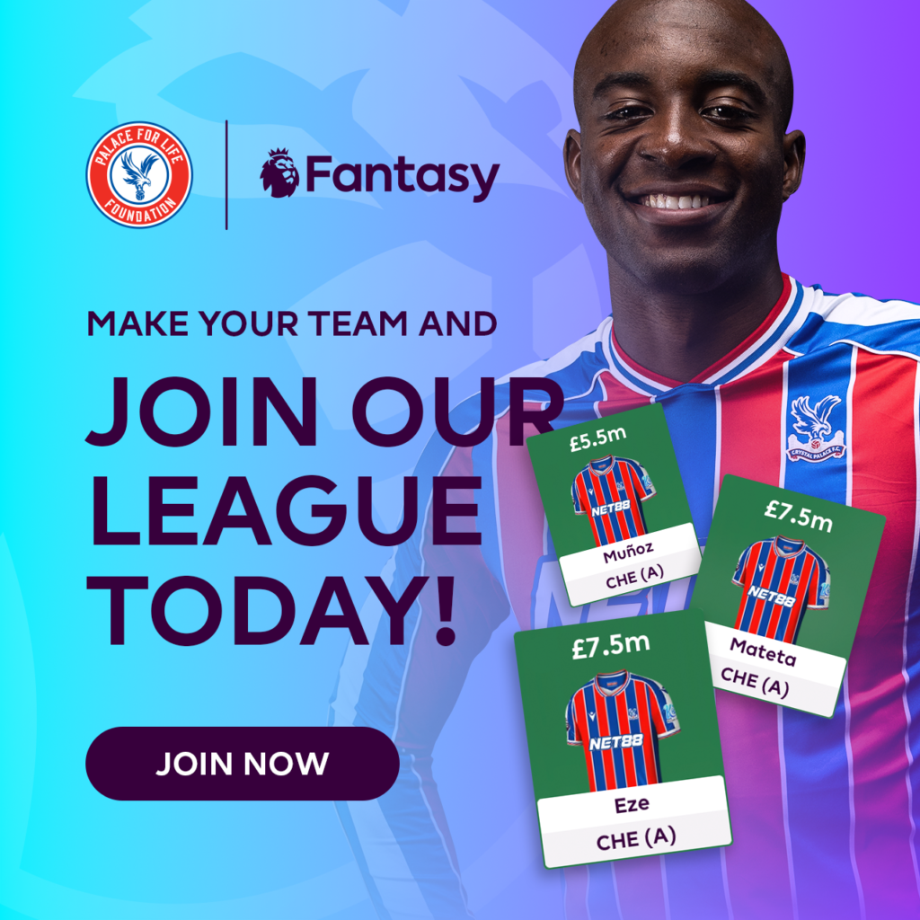 Join Palace for Life FPL for 2025/26 season | Palace for Life Foundation